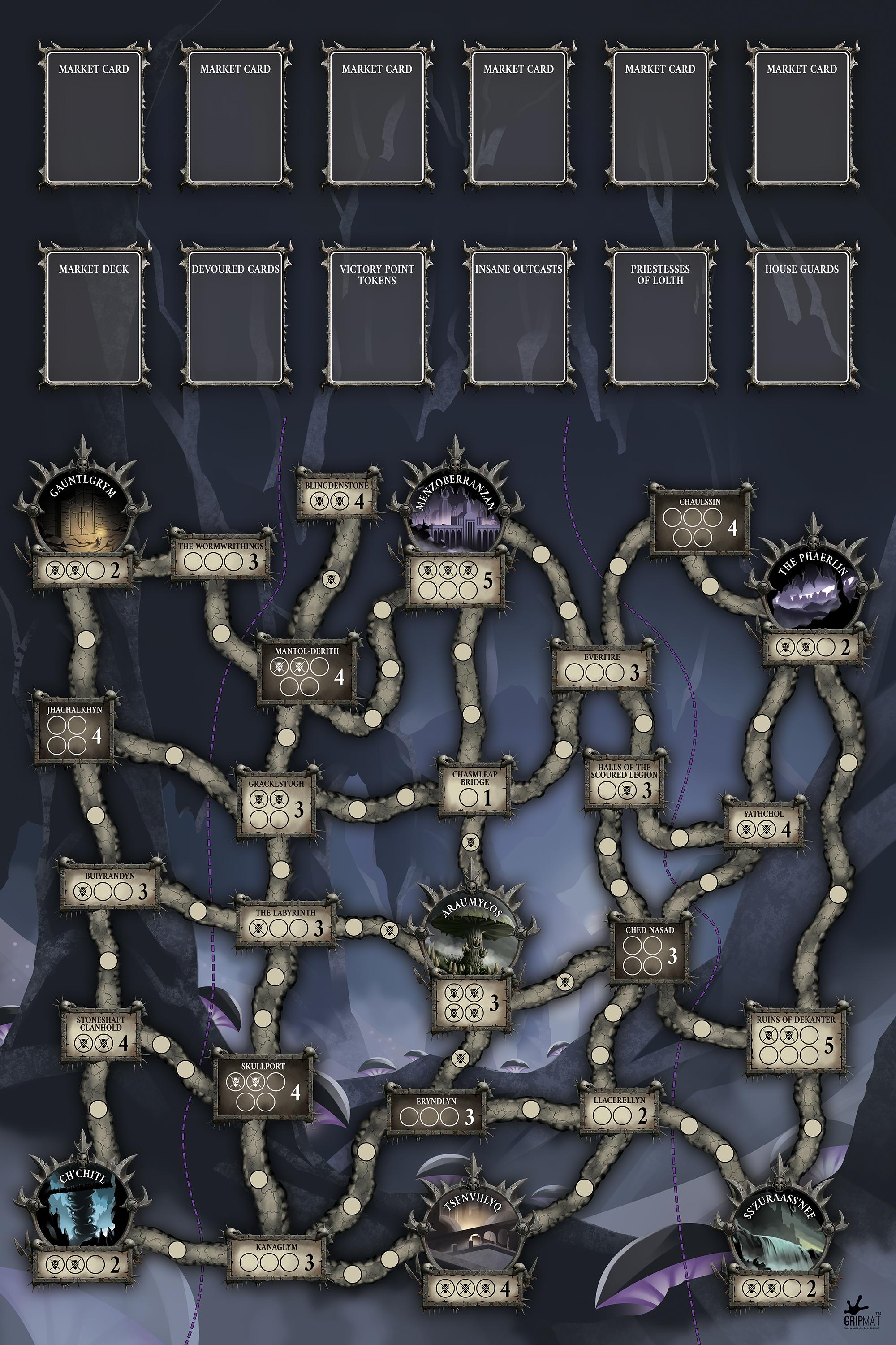 Tyrants of the Underdark Play Mat - Unofficial Upgrade - GripMat